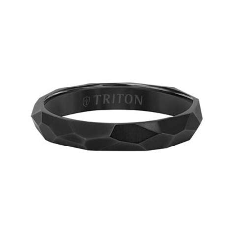 Frederick Goldman 4mm Faceted Black Titanium Band Smyth Jewelers