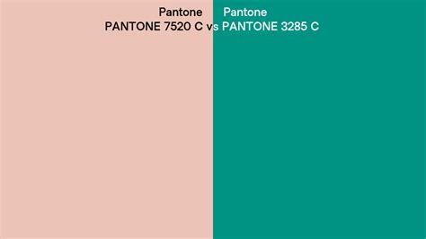 Pantone 7520 C Vs Pantone 3285 C Side By Side Comparison