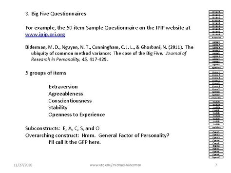 applications of bifactor models to big five data