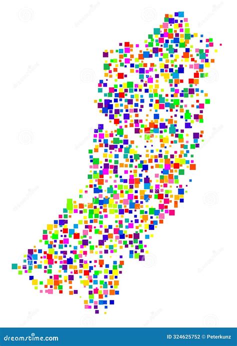 Map Of The Province Reggio Emilia It Stock Vector Illustration Of