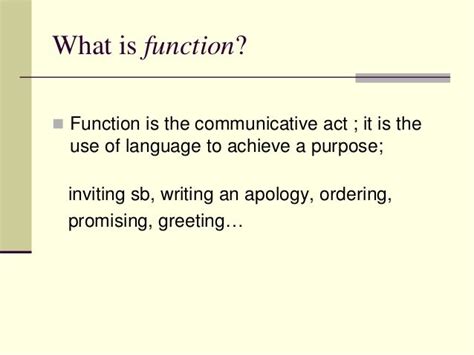 Functional Notional Approach
