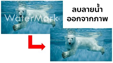 ลบลายน้ำออกจากภาพง่ายๆ Youtube
