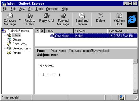 Outlook Express Configuration