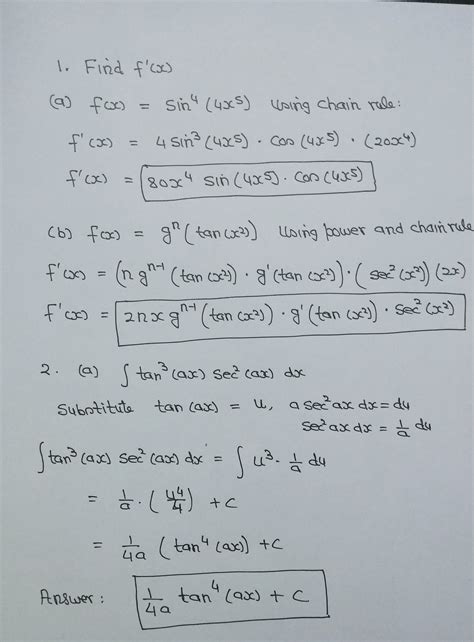 Solved Please Solve And Explain Each Problem Calculus I Review 1