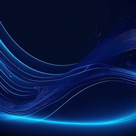 Premium Photo Abstract Glowing Blue Lines