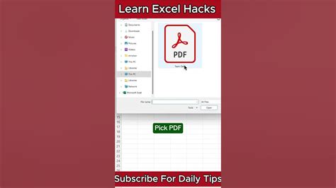 pdf to excel trick excel exceltips exceltricks youtube