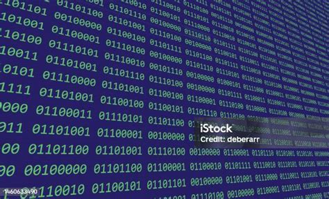 녹색과 파란색 숫자 그리드가 있는 디지털 화면에 표시되는 1과 0의 컴퓨터 이진 코드 0에 대한 스톡 사진 및 기타 이미지 0 0명 가상현실 Istock