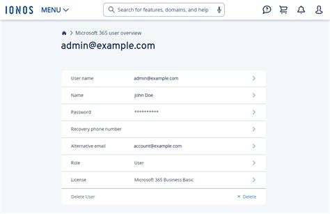 Microsoft User Roles IONOS Help