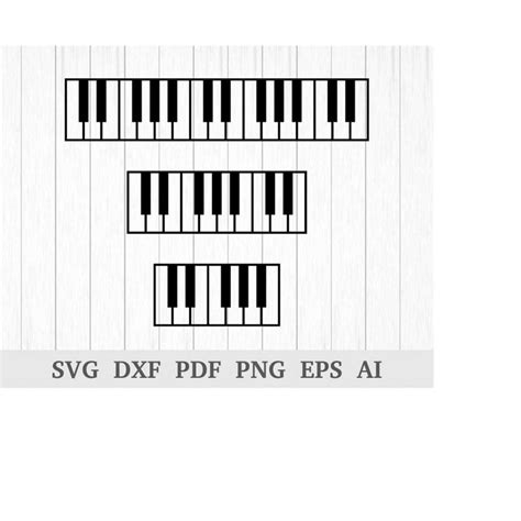 piano keys svg piano svg keyboard svg piano keys vector inspire