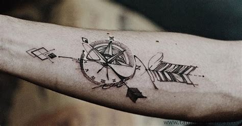 60 Tatuajes De Brújulas Significados E Imágenes Compass Tattoo