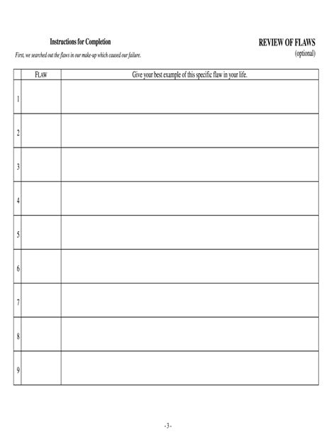 2005 2026 Form 12step Fourth Step Inventory Blank Fillable Template