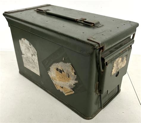British Military Issue Empty Metal 50 Cal Green Ammo Storage Box Container £2295 Picclick Uk