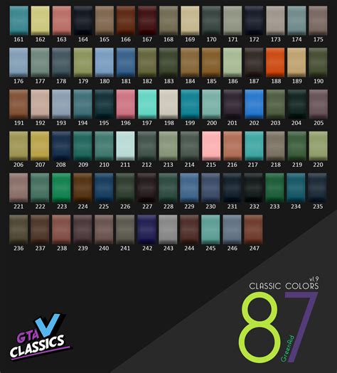 Classic Car Colours Add On Gta5 Classic Car Colours Add On Gta5