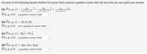 Solved For Each Of The Following Decide Whether The Vector