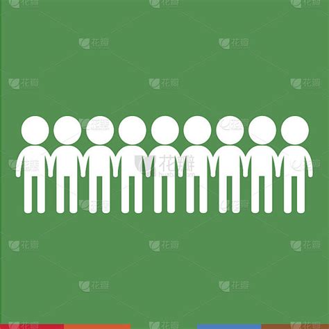 男孩和女孩图标插图设计