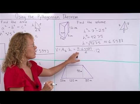 The Pythagorean Theorem And Geometry Volume Of A Triangular Prism Quizalize