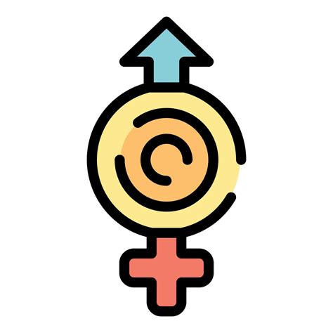 Bigender Symbol Combining Male And Female Gender Signs 52730262 Vector