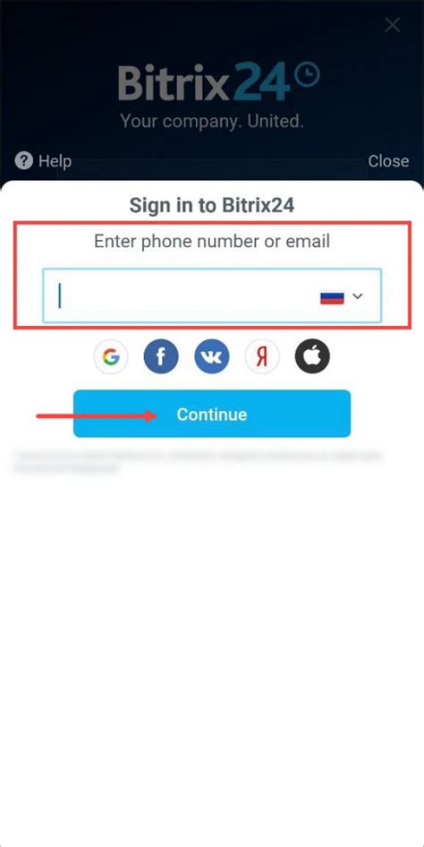 Log In To Bitrix24 Mobile App