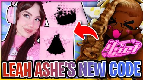 Leah Ashes New Secret Code Roblox It Girl Winter Update Youtube
