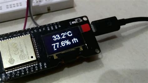 Esp32 Oled Dht22 Quick Test Youtube
