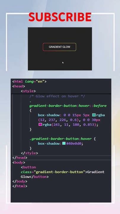 Gradient Border Button Animation With Css Interactive Hover Effects
