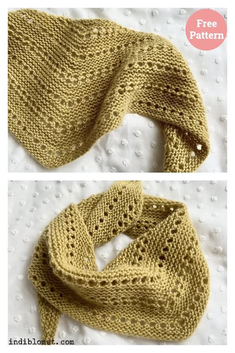 10 Triangle Garter Stitch Scarf Shawl Free Knitting Patterns Artofit