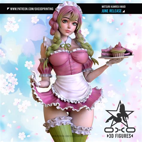 🎲 Mitsuri Kanroji Maid・ 3d File For 3d Printing・cults