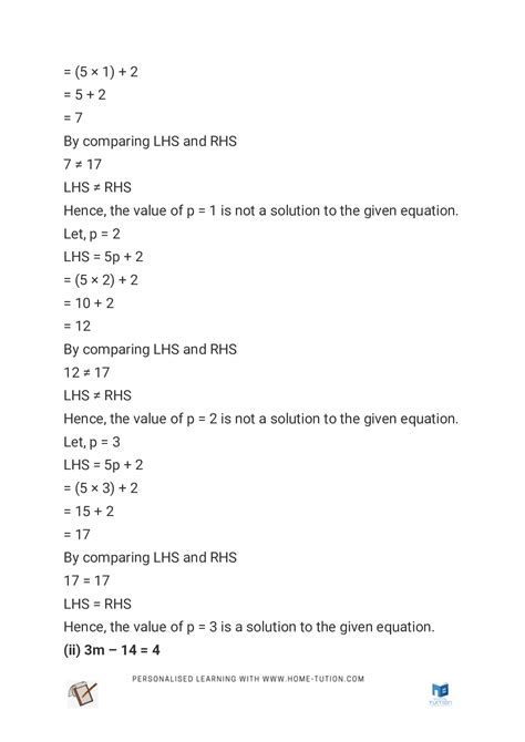 Ncert Solutions For Class 7 Maths Chapter 4 Simple Equations