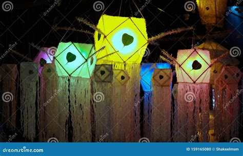 Vesak Lanterns During Cuddhist Vesak Festival In Colombo Srilanka Stock Photo Image Of Bali
