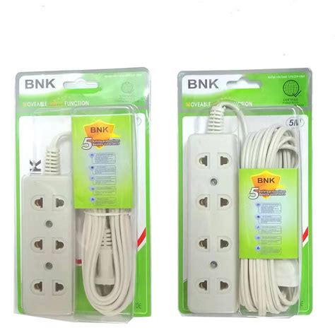 Bnk Power Socket Extension Moveable Multi Function 5m 2gang 3gang 4gang Shopee Philippines