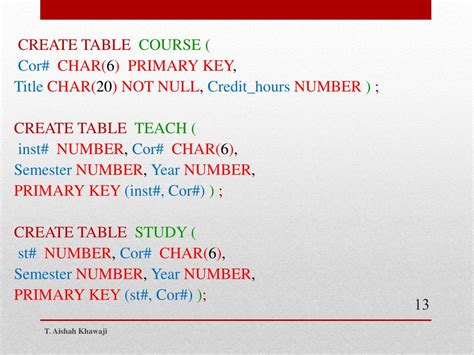 PPT تصميم قواعد البيانات ولغة SQL PowerPoint Presentation ID
