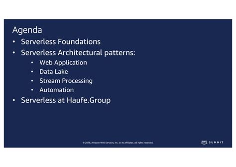 Serverless Architectural Patterns Ppt