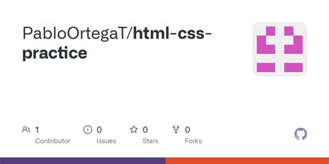 GitHub PabloOrtegaT Html Css Practice