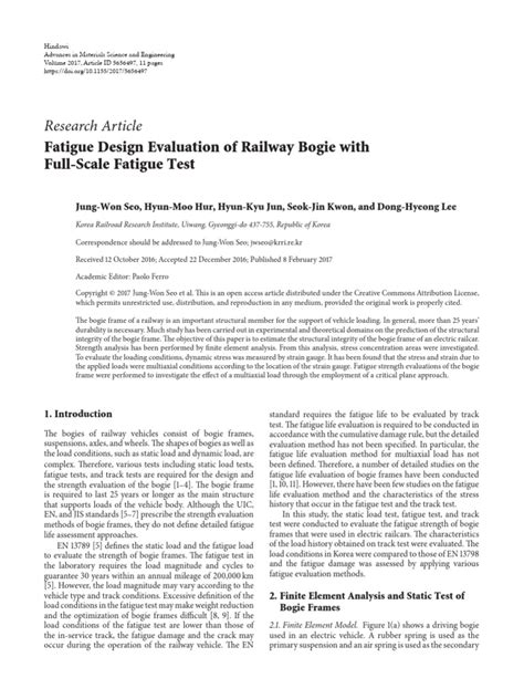 Fatiguedesignevaluationofrailwaybogiewithfu Download Free Pdf Fatigue Material