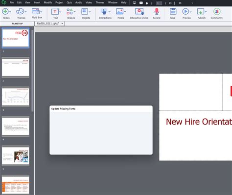 Update Missing Font Diaglog Box Stuck Open Adobe Community 13004863