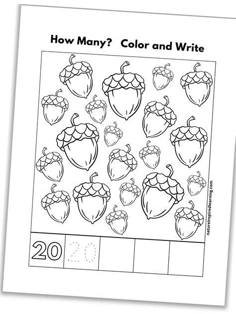 Counting To 20 Coloring Page 2025