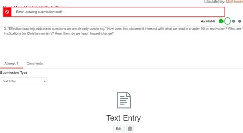 Solved Archived Assignment Submission Error Instructure Community
