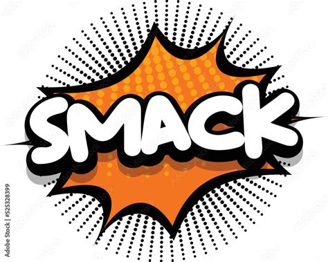 Smack Comic Book Explosion Bubble Vector Illustration Stock Vector