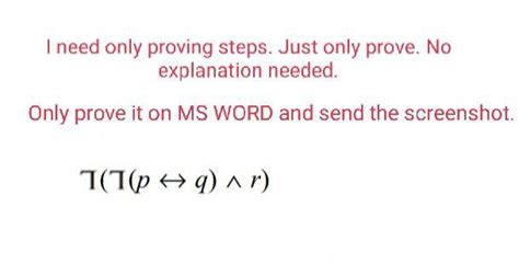 Solved I Need Only Proving Steps Just Only Prove No Chegg Com