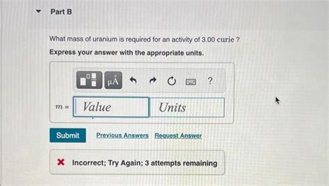 Solved The Common Isotope Of Uranium 238u Has A Half Life