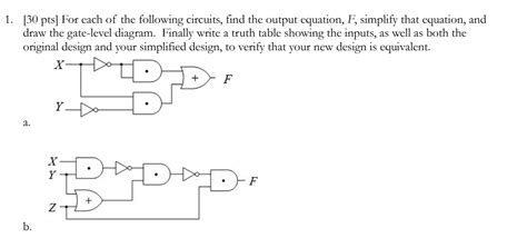 Solved 30 Pts For Each Of The Following Circuits Find The