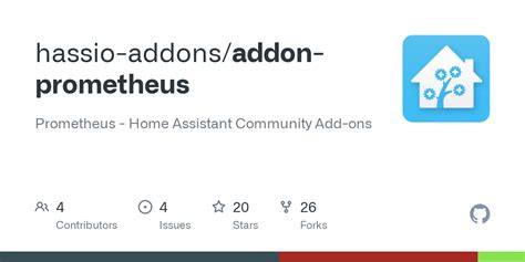 GitHub Hassio Addons Addon Prometheus Prometheus Home Assistant Community Add Ons