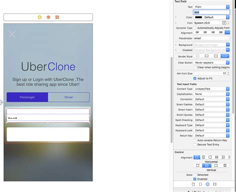 Ios Why Do Uitextfields Clip Text In Editor Xcode 92 Stack Overflow