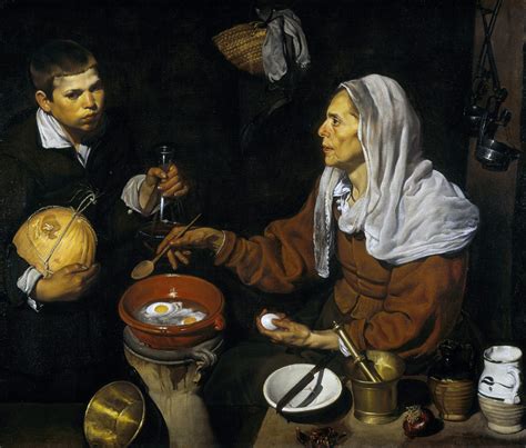 Old Woman Frying Eggs 1618 By Diego Velazquez Artchive