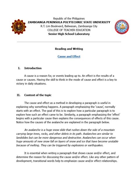 Cause And Effect Pdf Causality