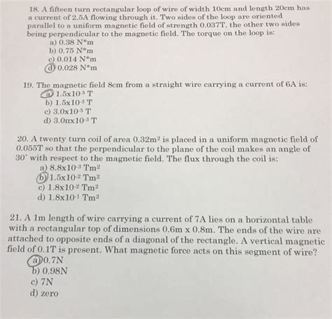 Solved A Fifteen Turn Rectangular Loop Of Wire Of Width Chegg
