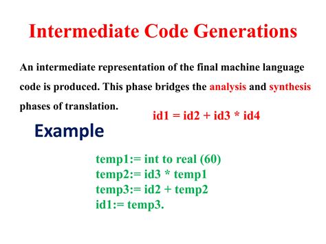 Intermediate Code Generationpptx