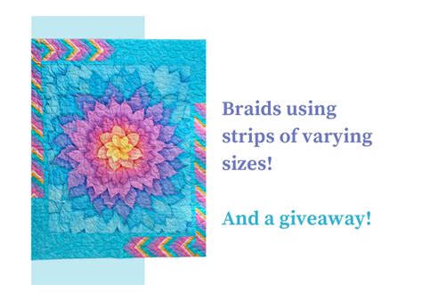 Patchwork Braids Braids With Varying Strip Sizes Kate Colleran Designs