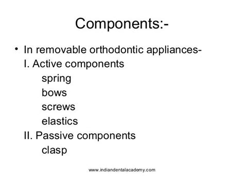 Removable Appliances And Its Classification 1 Certified Fixed Orthodon