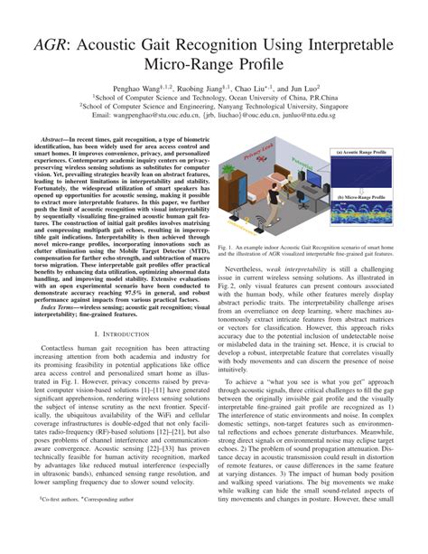 Pdf Agr Acoustic Gait Recognition Using Interpretable Micro Range
